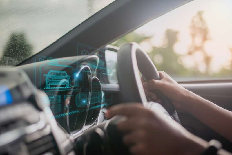 Graphic,User,Interface,And,A,Futuristic,Car,(gui).,Intelligent,Vehicle ...